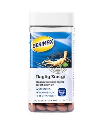 Köp Gerimax | Daglig Energi 200 tab | Topformula