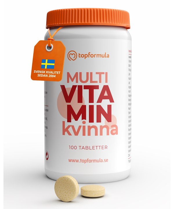 Köp Topformula | Multivitamin och mineral Kvinna | 100 tabletter ...